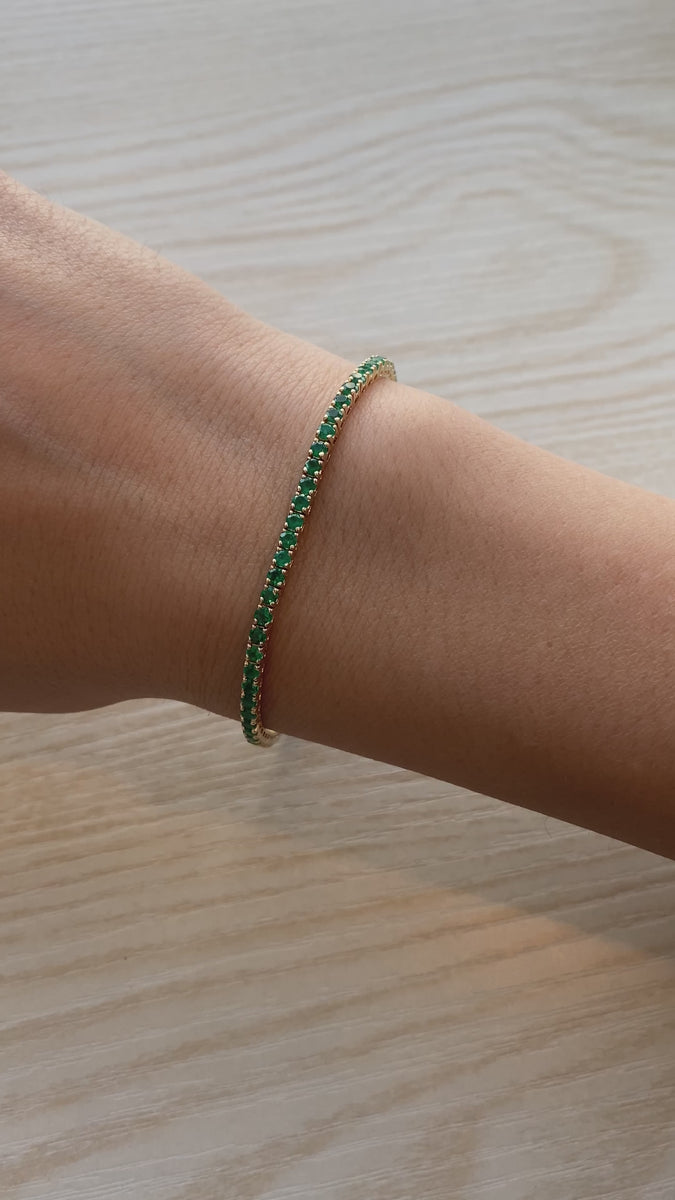 Emerald Tennis Bracelet – Siroo